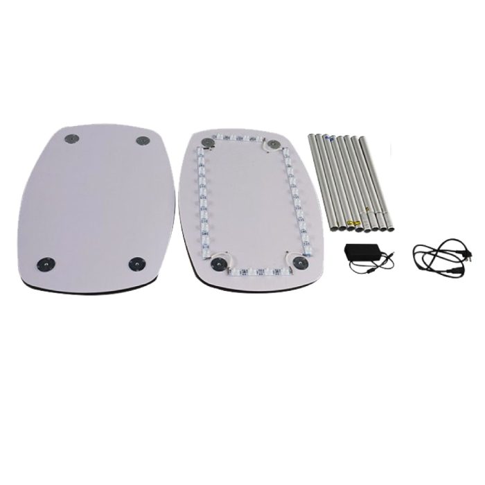 Rounded Backlit Tension Fabric Display Counter - AMP Digital Inc.